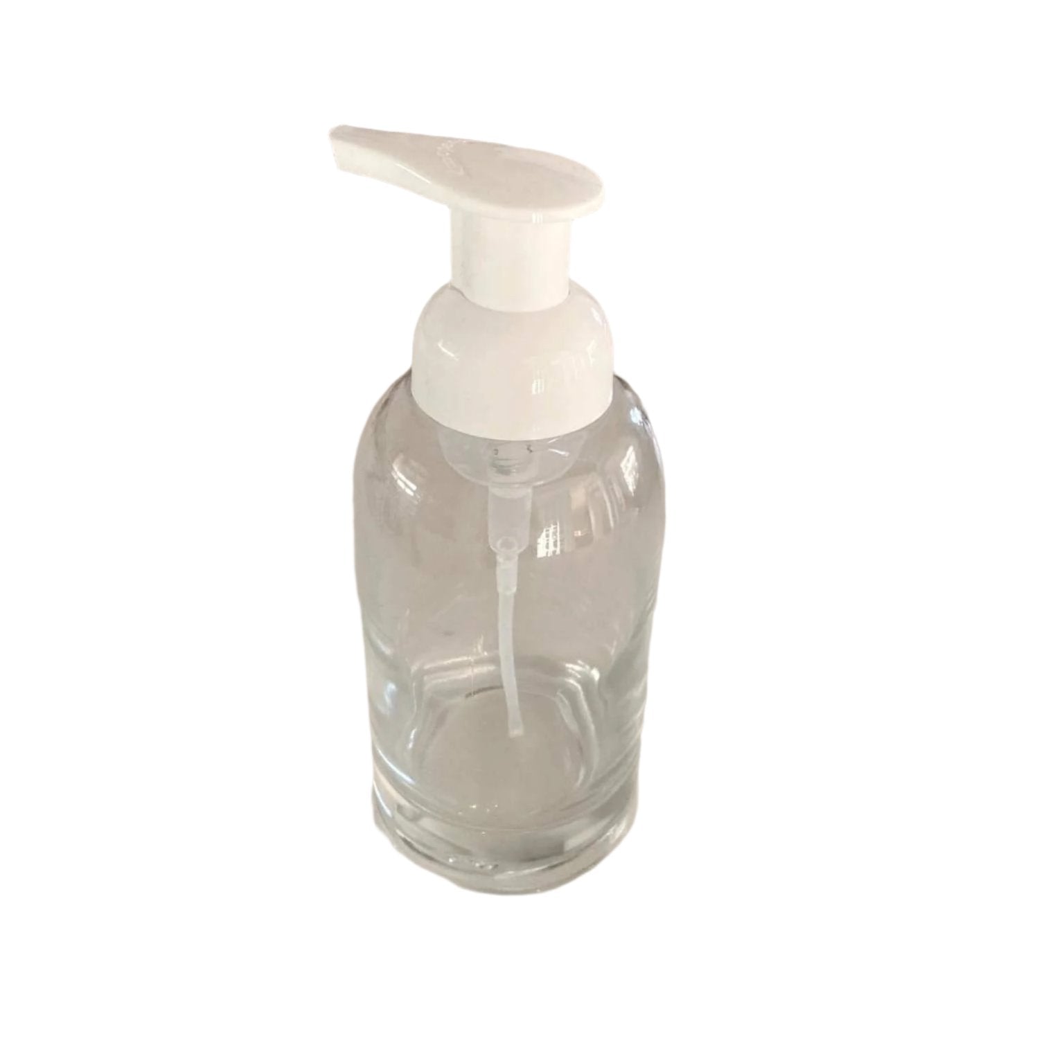 Unlabeled Refillable Glass Foaming Hand Soap Bottle – Plastic-Free