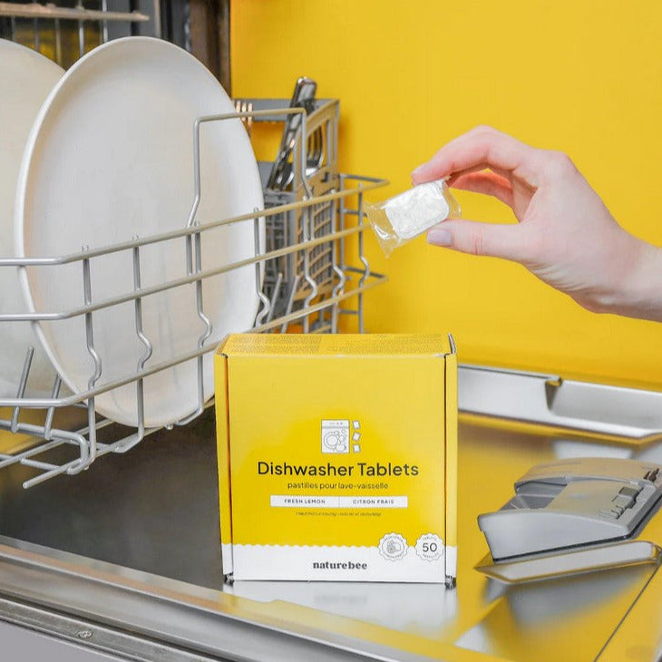 Nature Bee Plastic Free Fresh Lemon Dishwasher Tablets