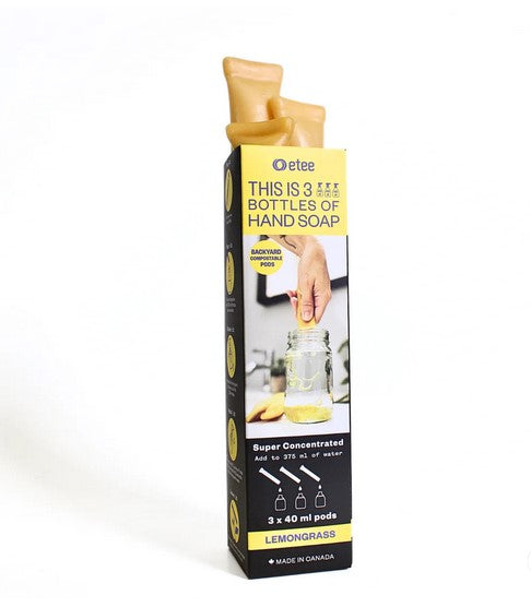 Liquid Hand Soap Concentrate made in Canada by etee
